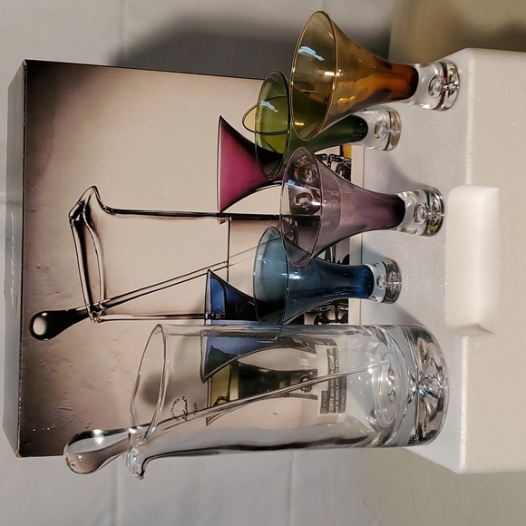 Artland | Dining | Artland Handblown Glass Pitcher And Cocktail Glass ...